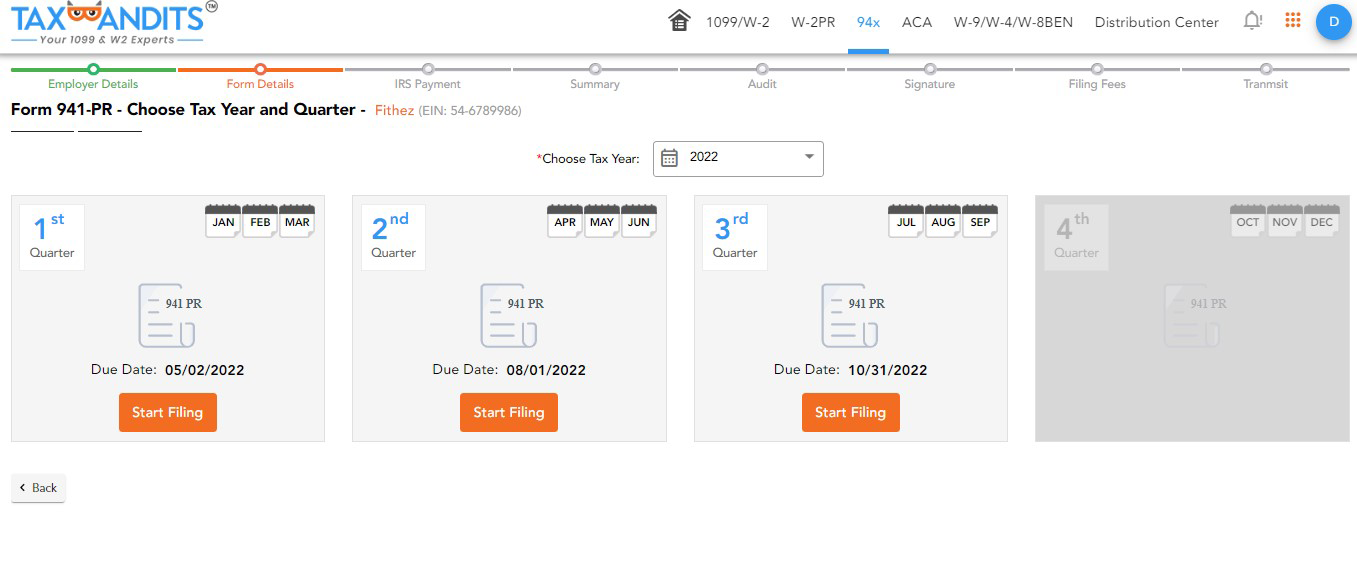 E-file 941-PR @ $4.95/return | 2023 Puerto Rico Form 941 Online
