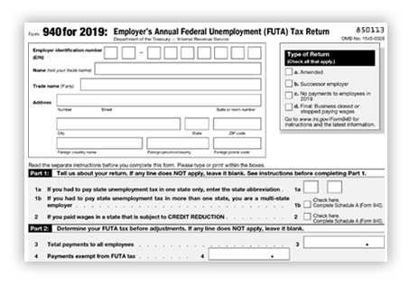 File 940 Online Payroll Tax Filing | E-File FUTA 940 for 2019