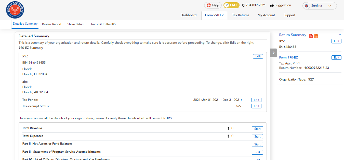 File 990-EZ Online | E-file 990 Short Form| 990-EZ Filing Deadline