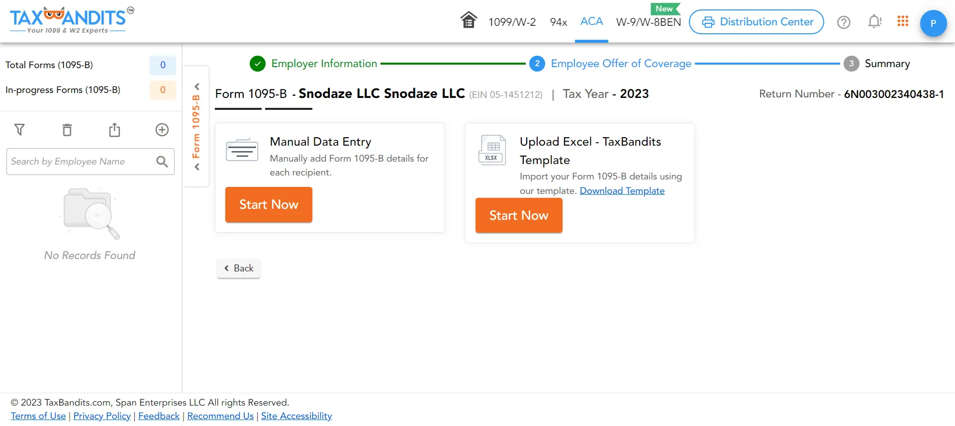 E-File Form 1095-B | How to File Form 1095-B Online for 2024