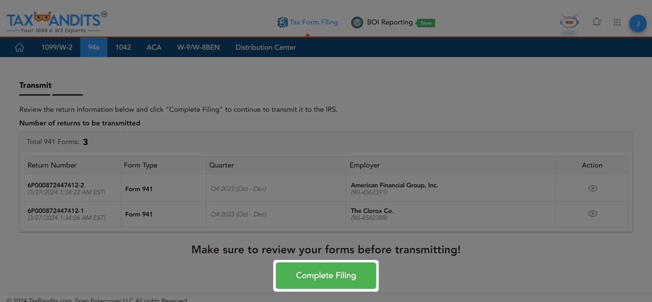 File 941 Online | How to E-File Form 941 for 2024 & 2023?