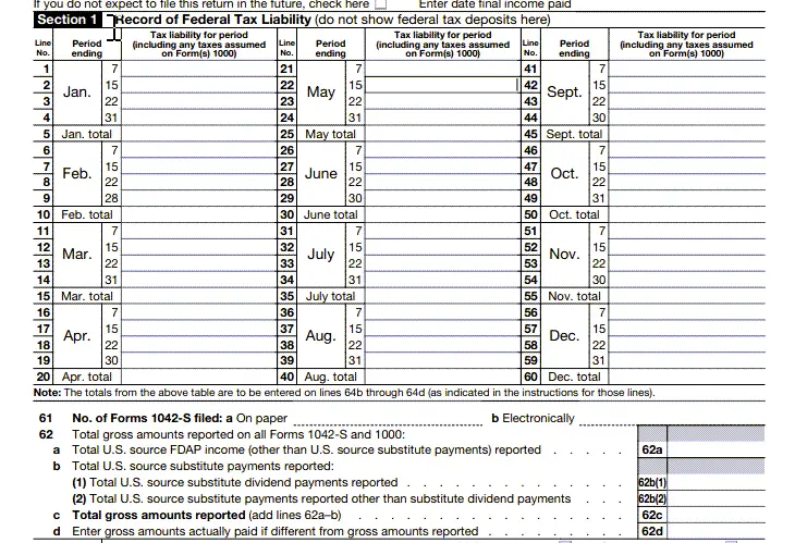 Form 1042 Instructions for 2024 | How to fill out Form 1042