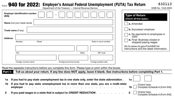 Form 940 Amendment for 2022 | Complete and Print Form 940-X