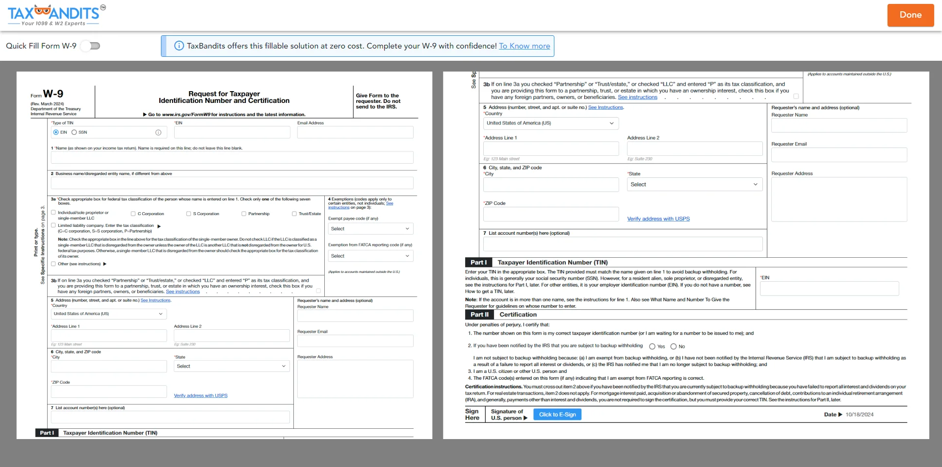 Request Forms W9, W-4, W-8 BEN, W-8BEN E | Fill W9 for Free