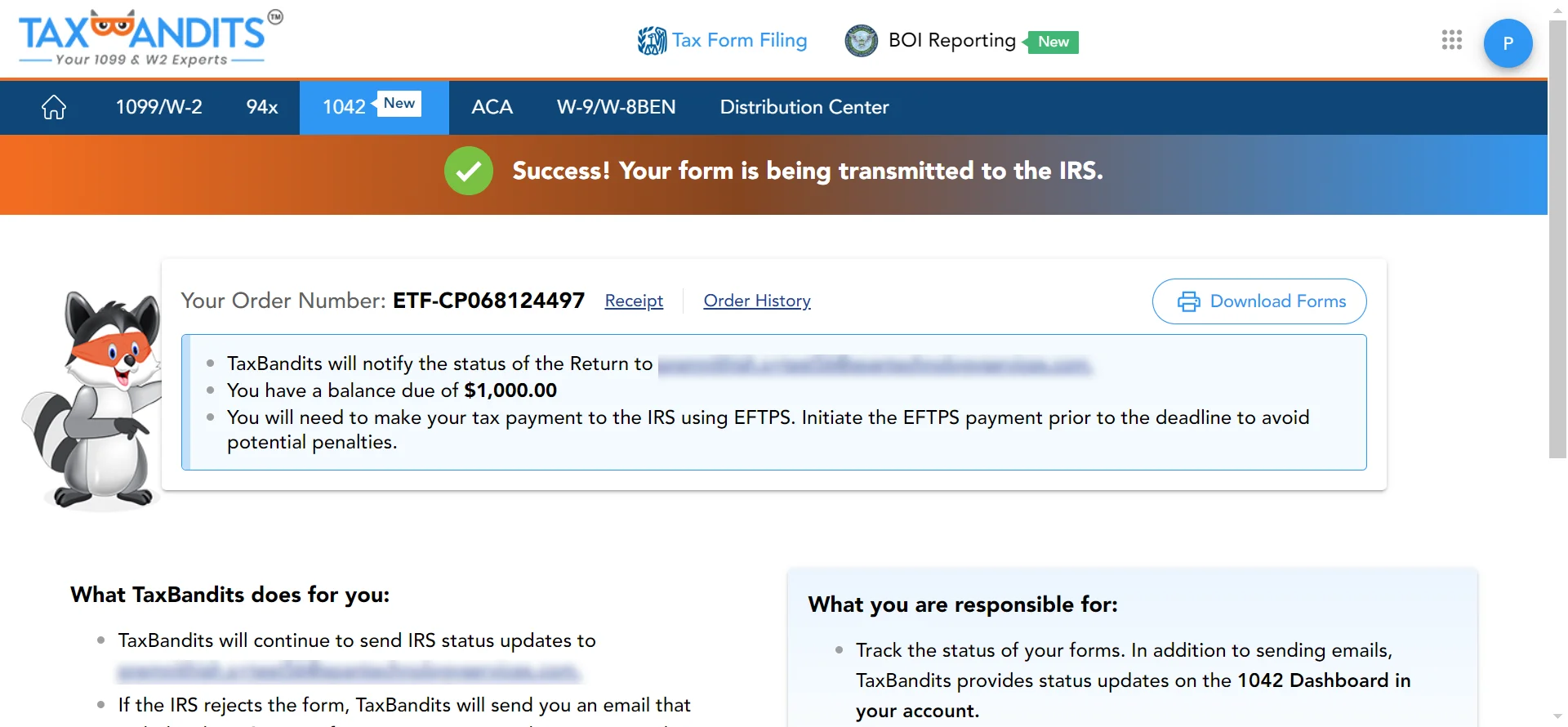 Form 1042 Electronic Filing | File 1042 Online for 2023