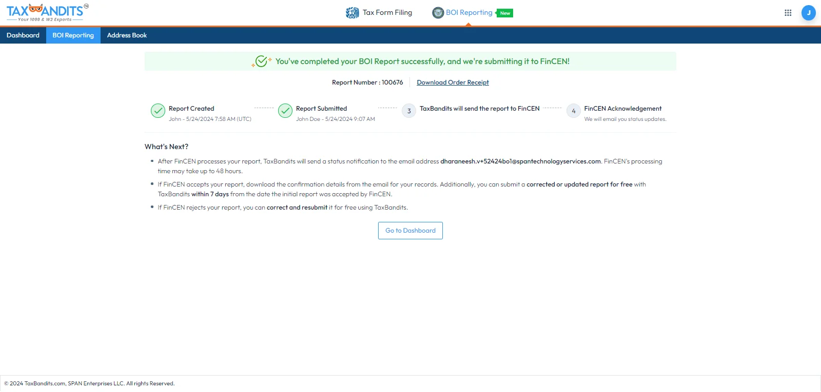 File Beneficial Ownership Information Report (BOIR) Online