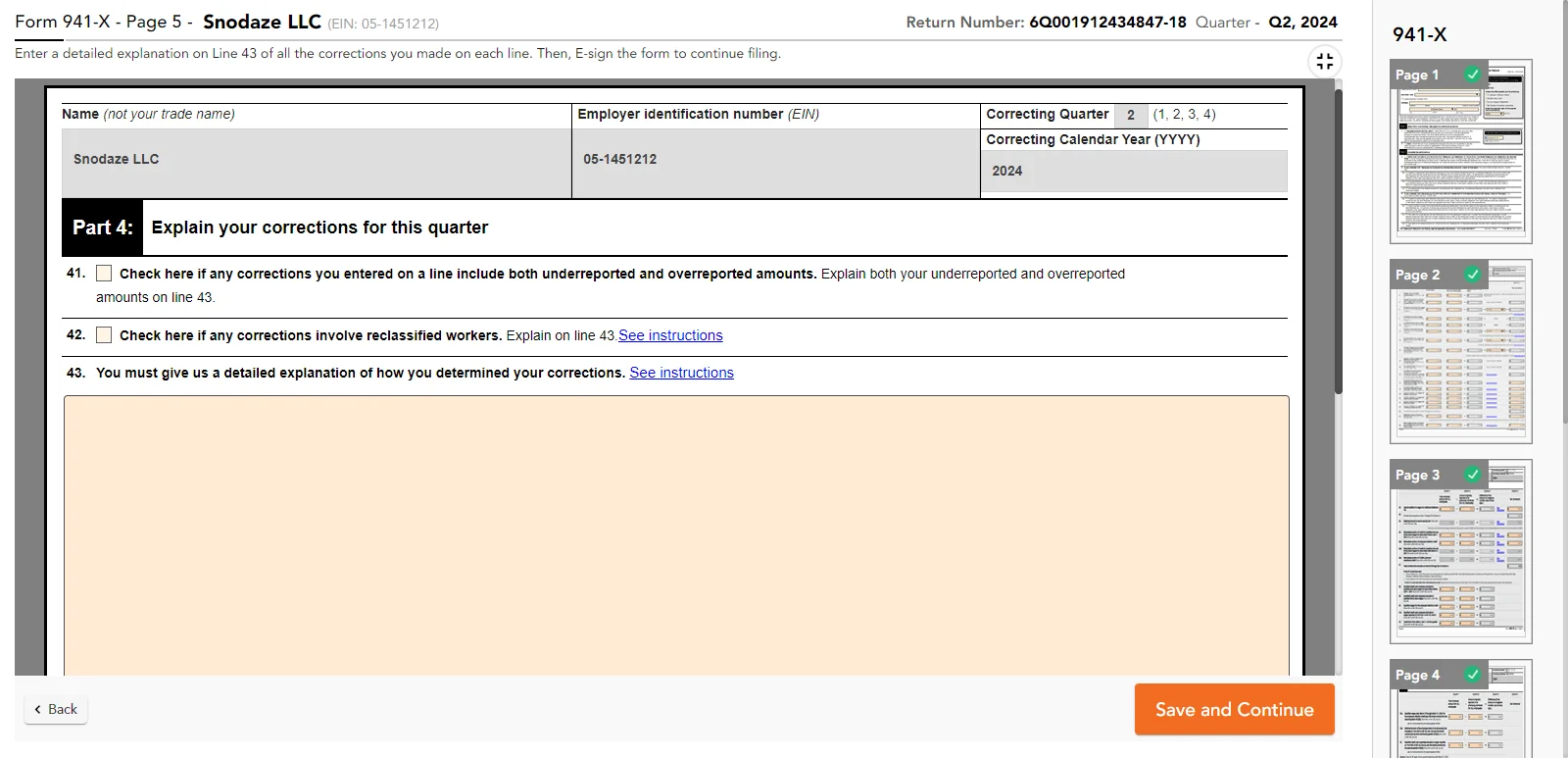 E-File Form 941-X | File 941-X Electronically for 2024