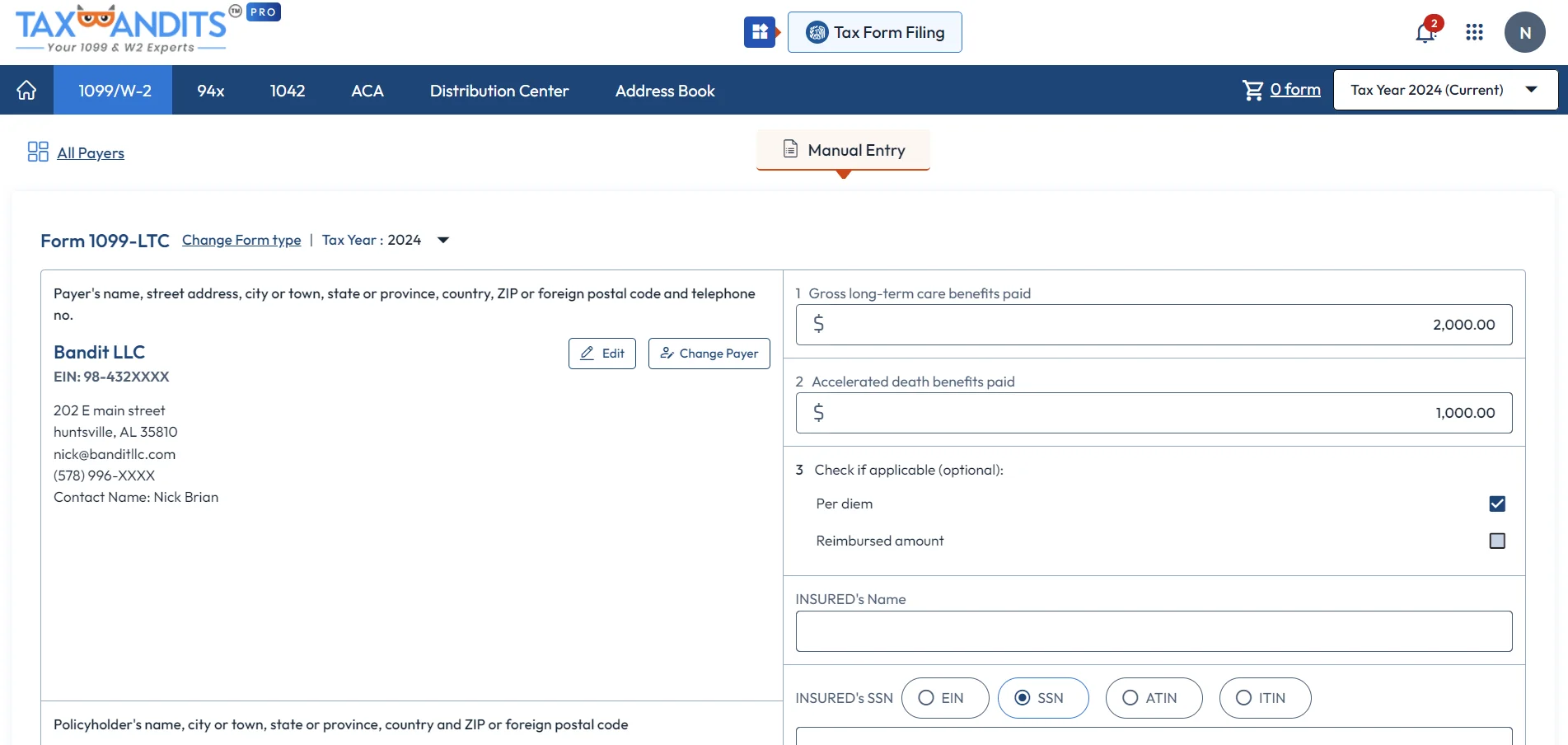 E-file Form 1099-LTC Online | How to File 1099-LTC for 2023