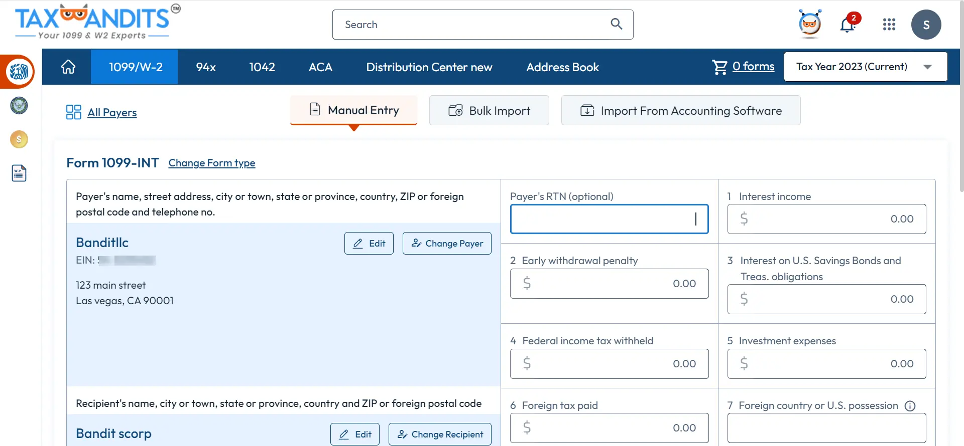 E-File Form 1099-INT Online | How to File 1099 INT for 2023