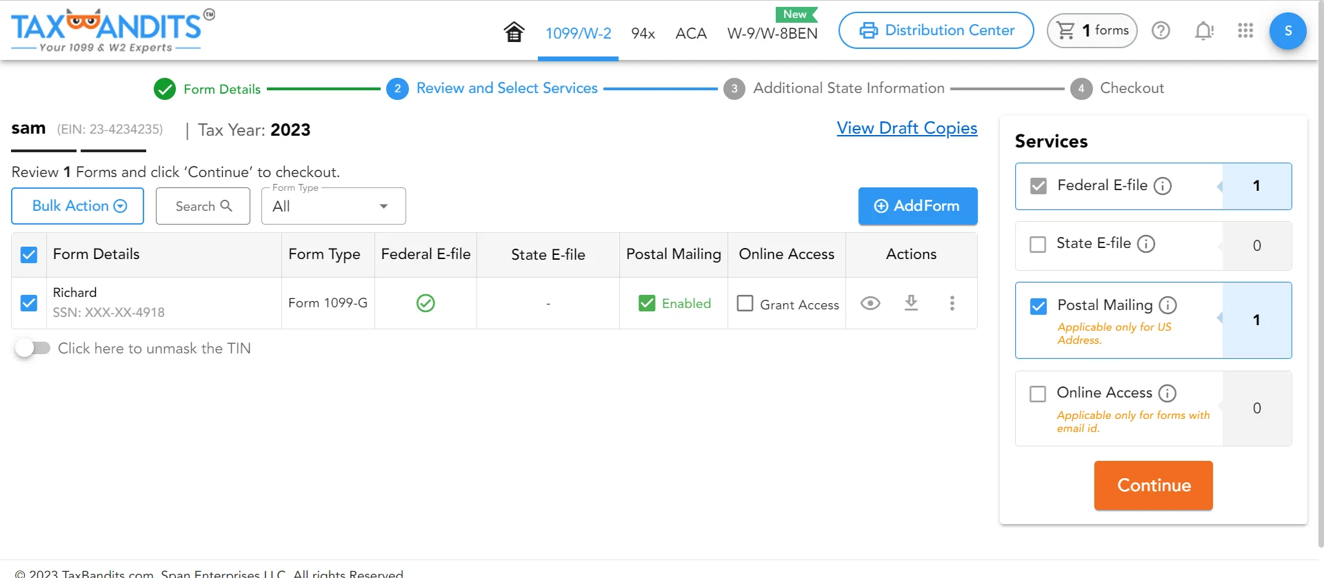 E-File Form 1099 G Online | Certain Government Payments