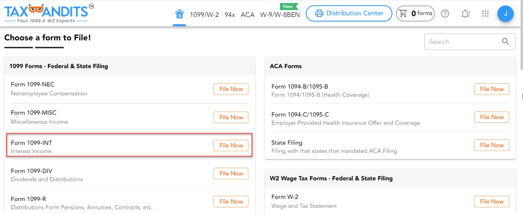 E-File Form 1099-INT Online | How to File 1099 INT for 2023