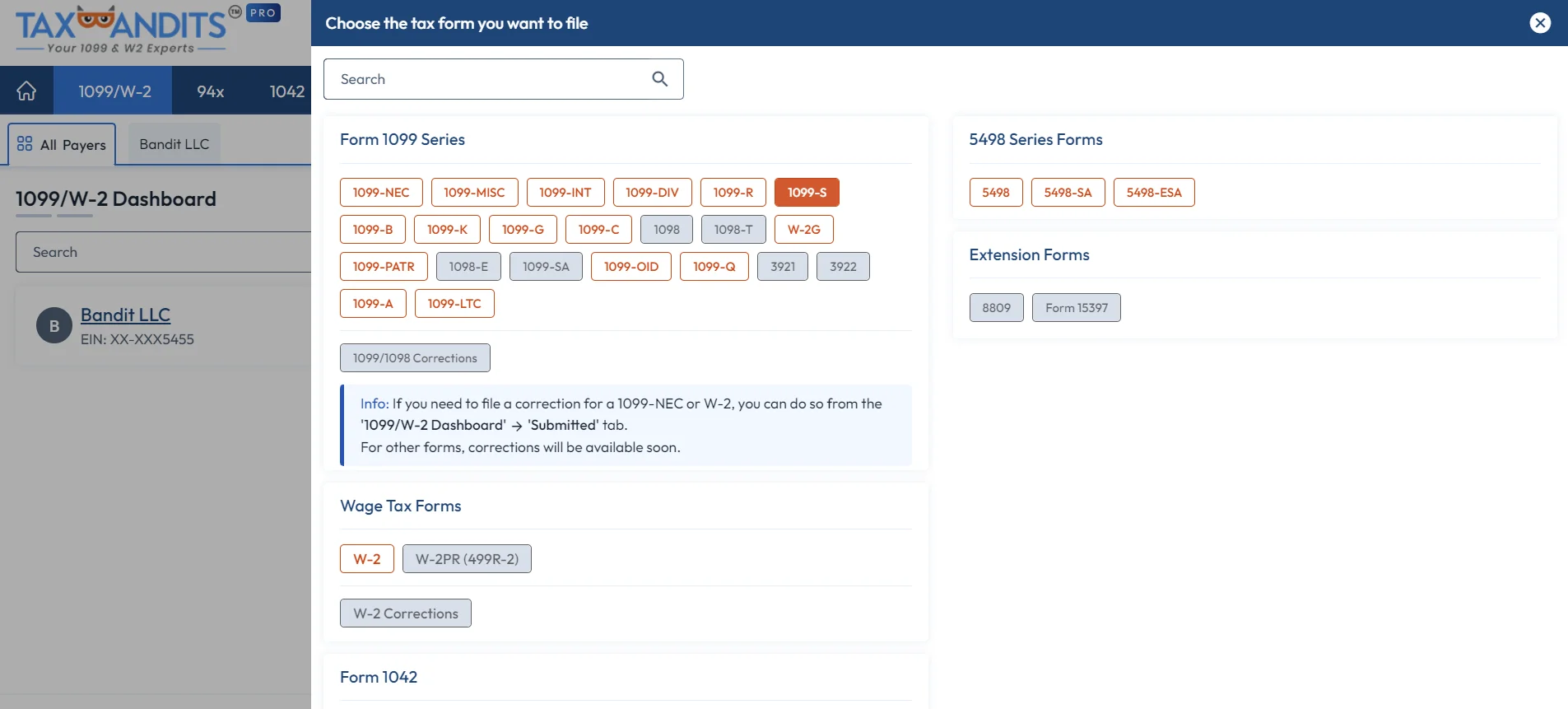 E-File Form 1099-S Online | How to File 1099 S for 2024