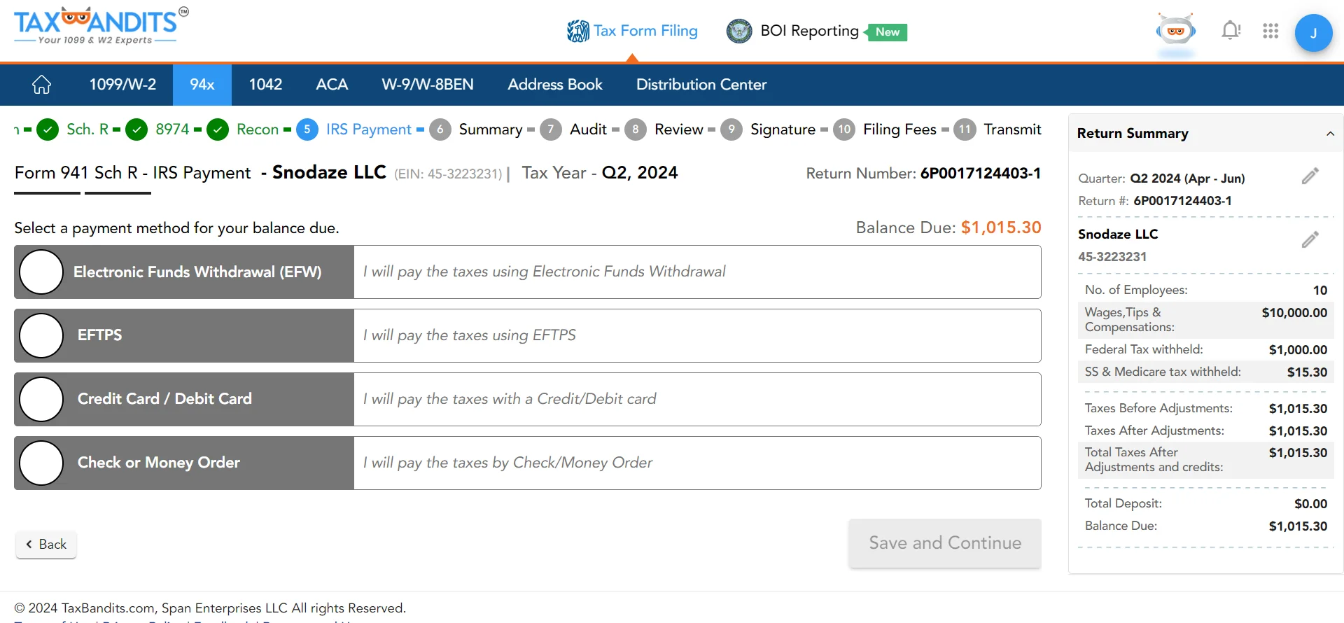E-File 941 Schedule R | Aggregate Form 941 Schedule-R for 2024 & 2023