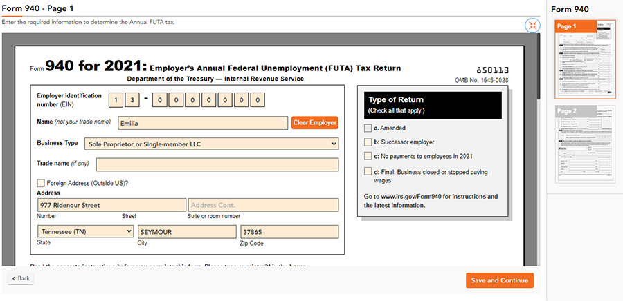 Form 940 E-file Software: File 940 Online Now