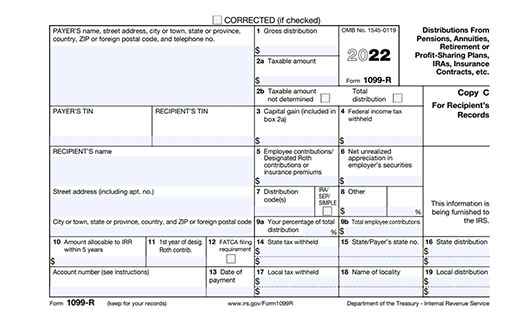 1099 R Form Printable - Printable Forms Free Online