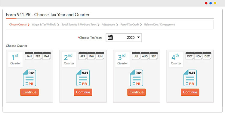 E-file 941-PR @ $4.95/return | 2021 Puerto Rico Form 941 Online