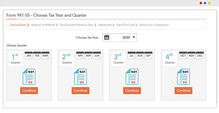 IRS Form 941 SS Online for 2021 | E-file 941-SS for $4.95